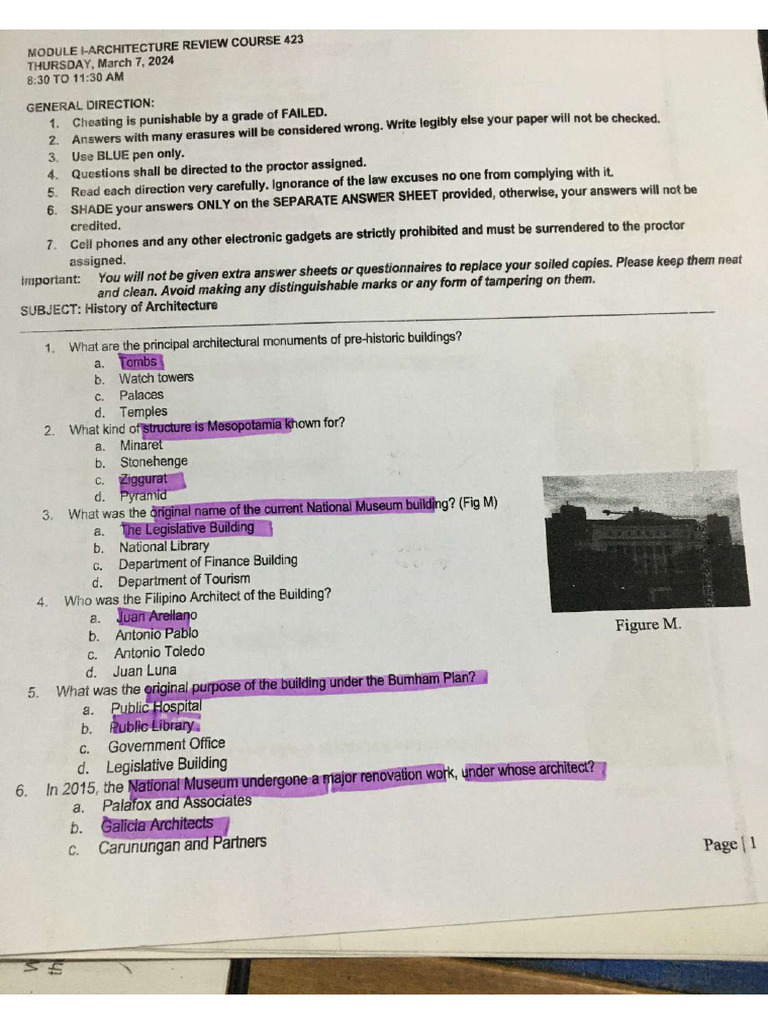 HOA Summative Exam | PDF