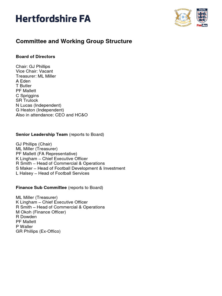 1 4 Committee and Working Group Structure | Download Free PDF ...