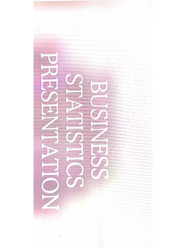 Business Stats | PDF