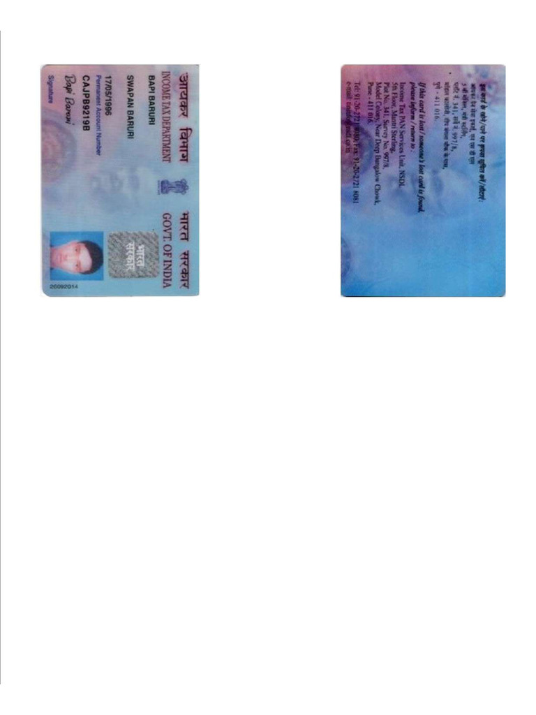 B - PAN Card | PDF