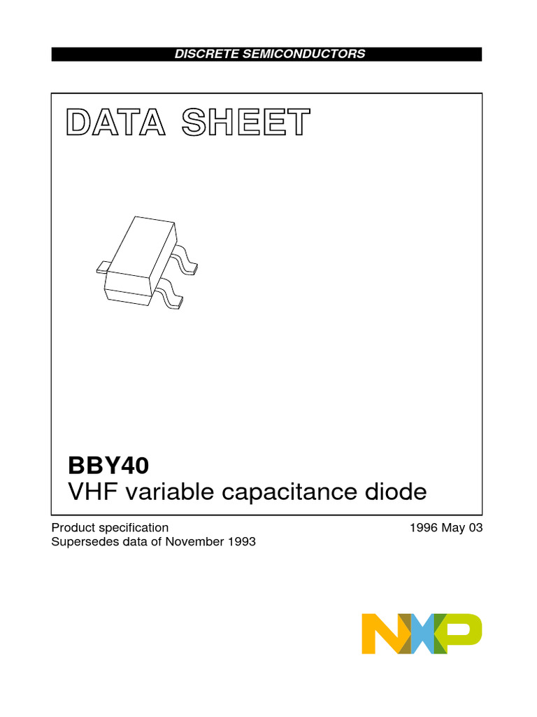 Bby40 Diodo Varicap SMD | PDF | Legal Liability | Diode