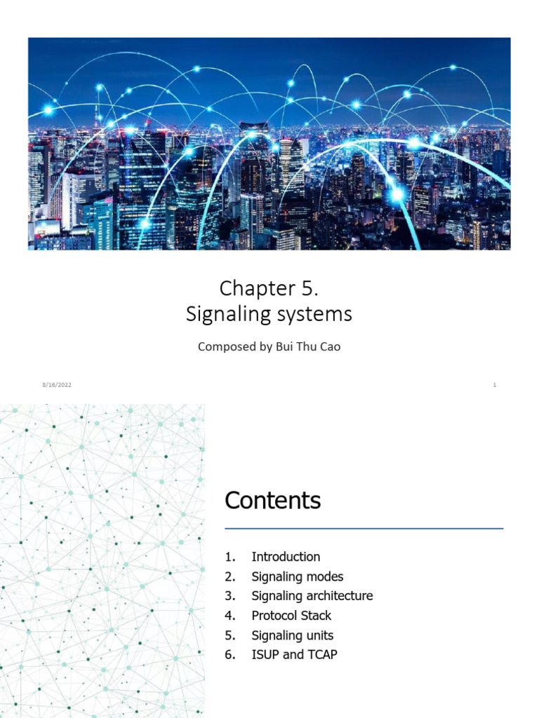 Chapter 5. Signaling Systems | PDF | Signaling (Telecommunications ...