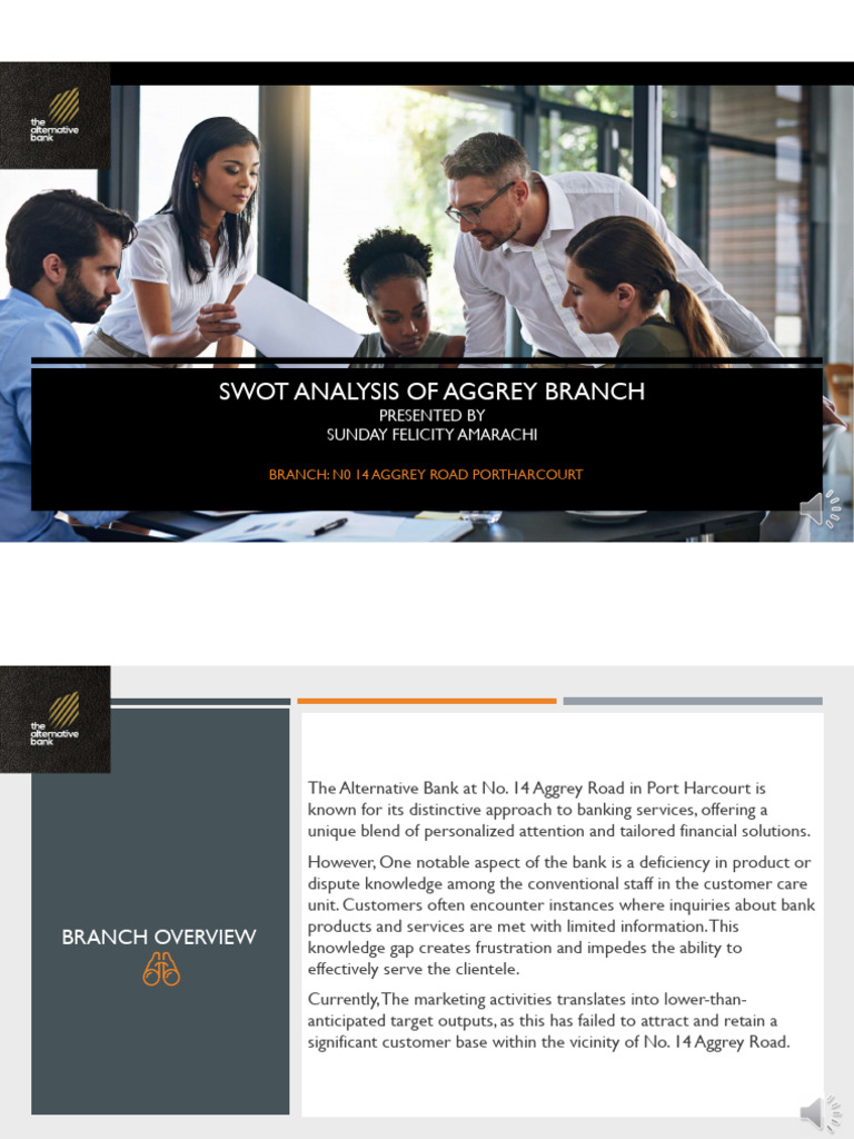 Altbank Swot Analysis Aggrey Branch | PDF | Swot Analysis | Marketing