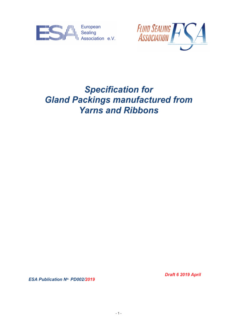 ESA Packings Standard Draft 6b | PDF | Computers | Technology & Engineering