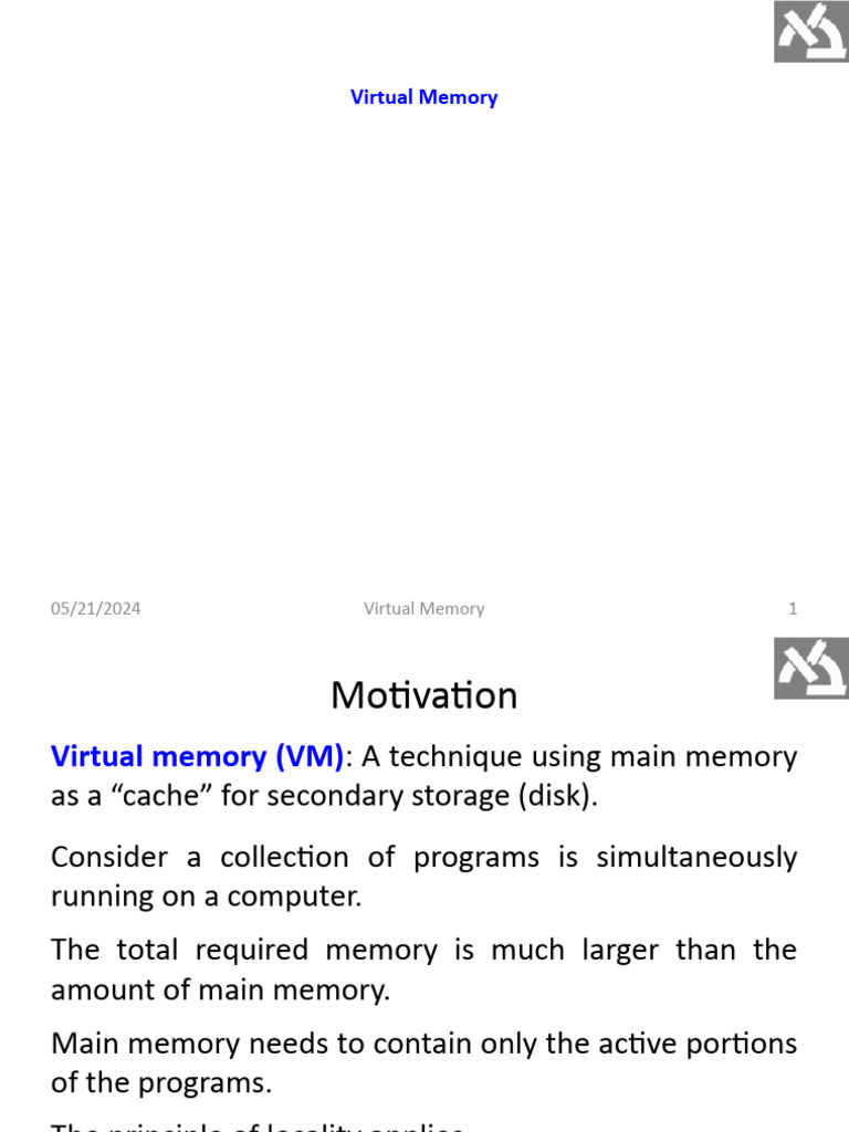 Virtual Memory | PDF | Cpu Cache | Computer Data Storage