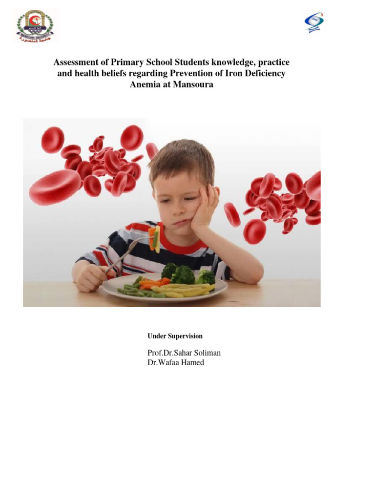Primary Students' Knowledge on Iron Deficiency Anemia | PDF | Diseases ...