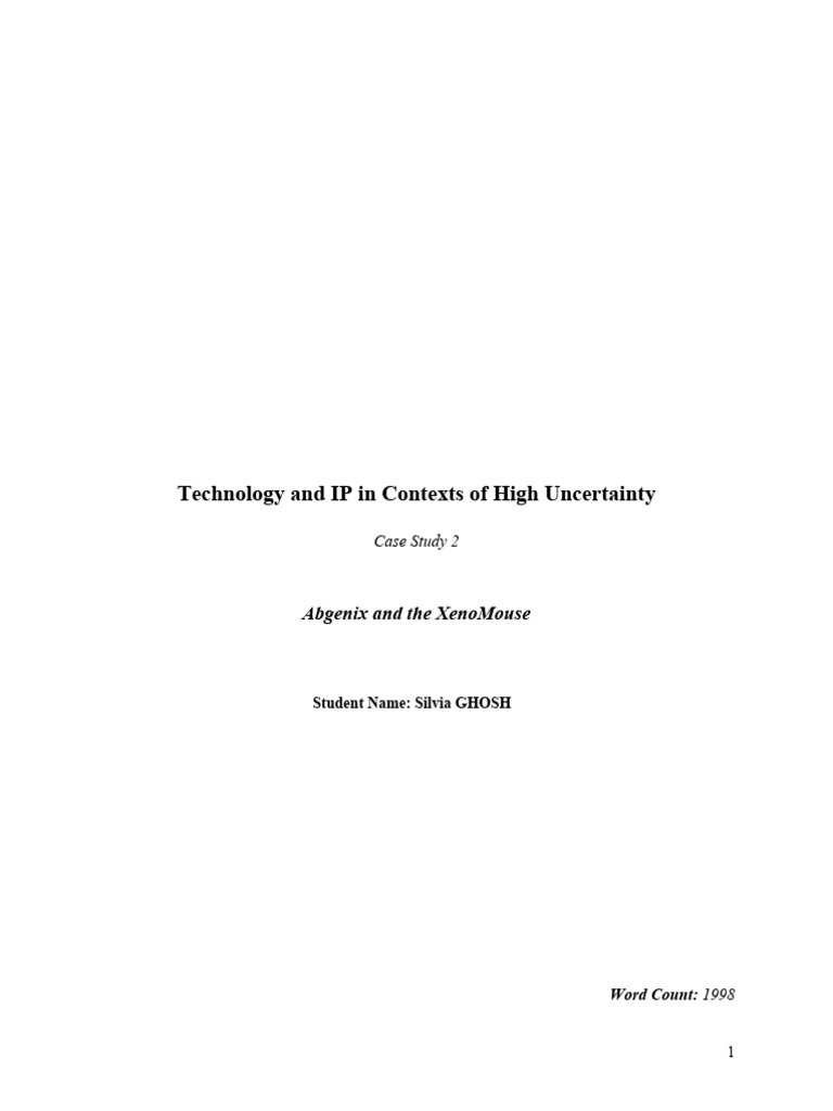 GHOSH Abgenix | Download Free PDF | Clinical Trial | Drug Development