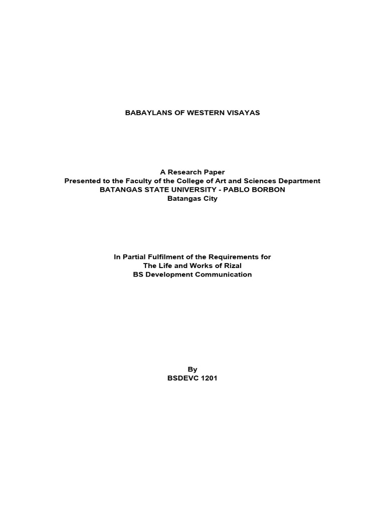 Babaylan of Western Visayas | PDF | Clothing | Witchcraft