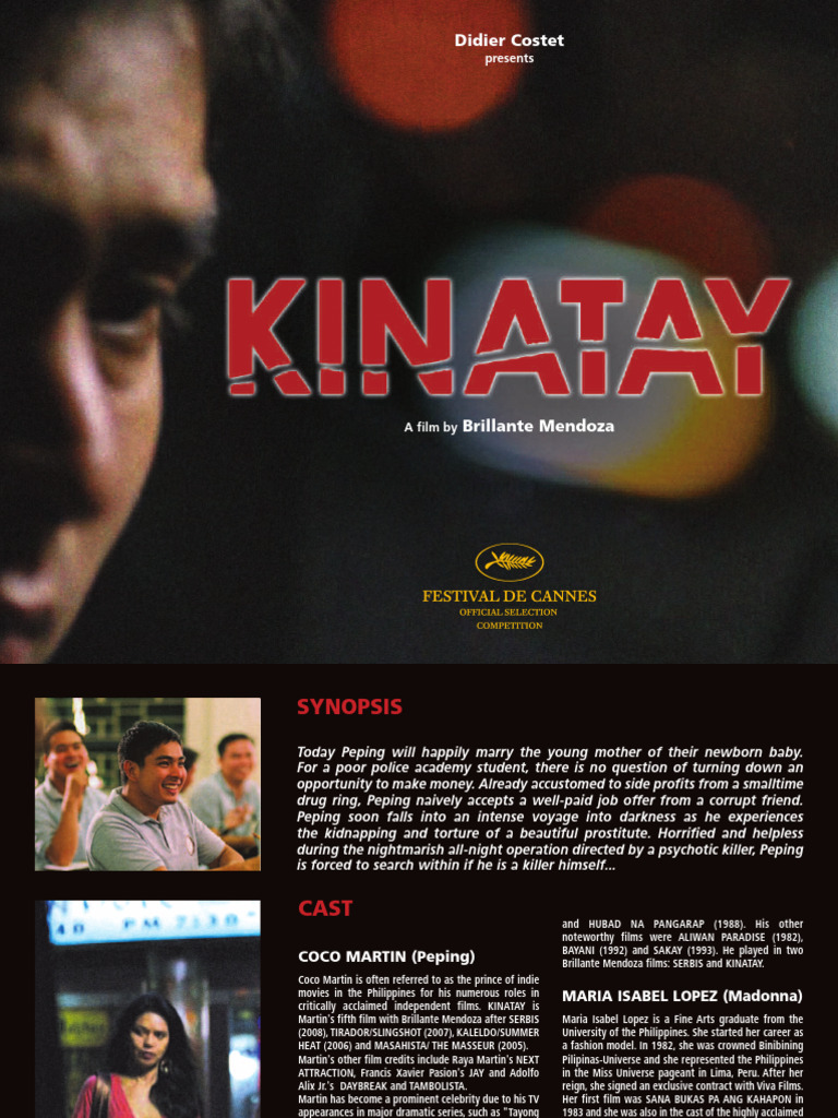 Kinatay Pressbook | PDF | Crimes | Crime & Violence