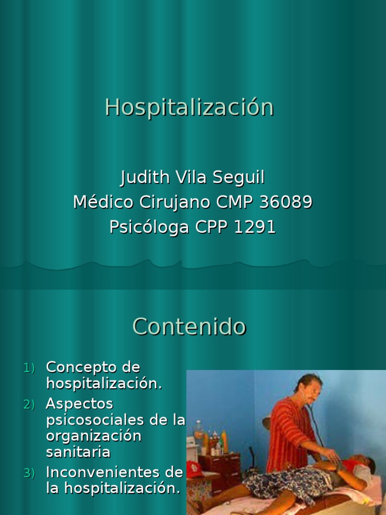 Hospitalización | PDF | Hospital | Enfermería