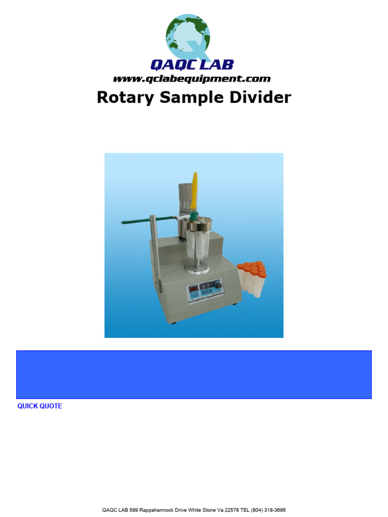 HMK Spinning Riffler QC | PDF | Laboratories | Mains Electricity