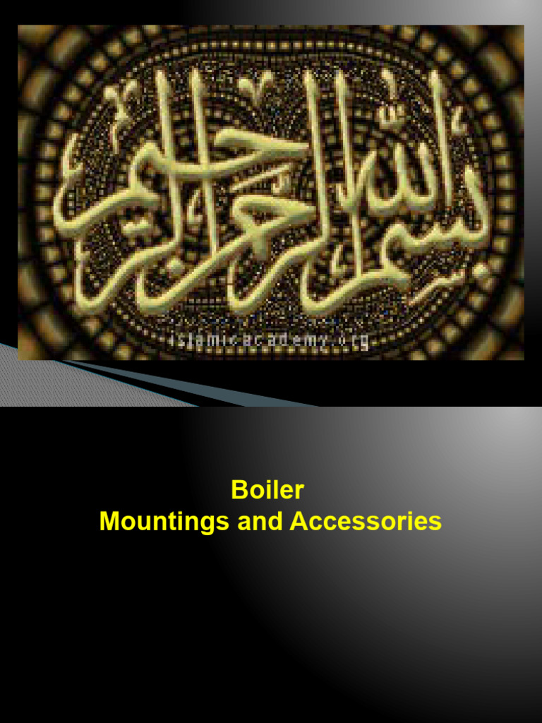 Boiler Mountings and Accessories Overview | PDF | Boiler | Mechanical ...
