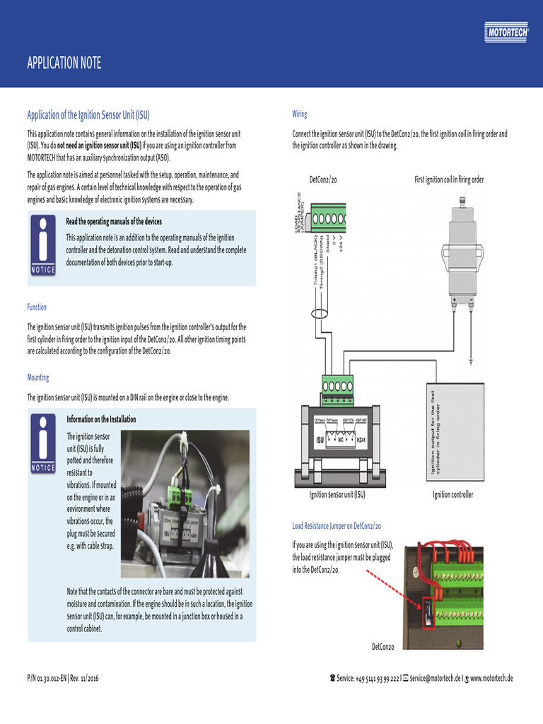 MOTORTECH Application Note Wiring DetCon&ISU 01.30.012 EN 2016 11 | PDF | Ignition System ...