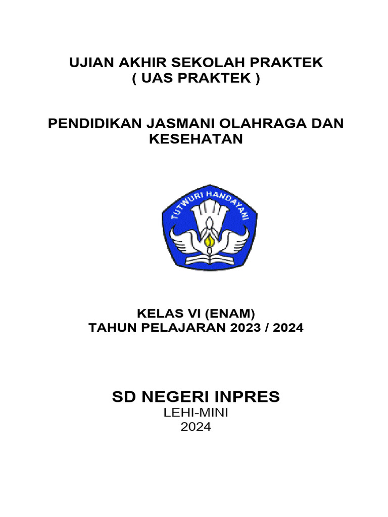 Contoh Panduan Ujian Praktek Kelas VI PITER | PDF