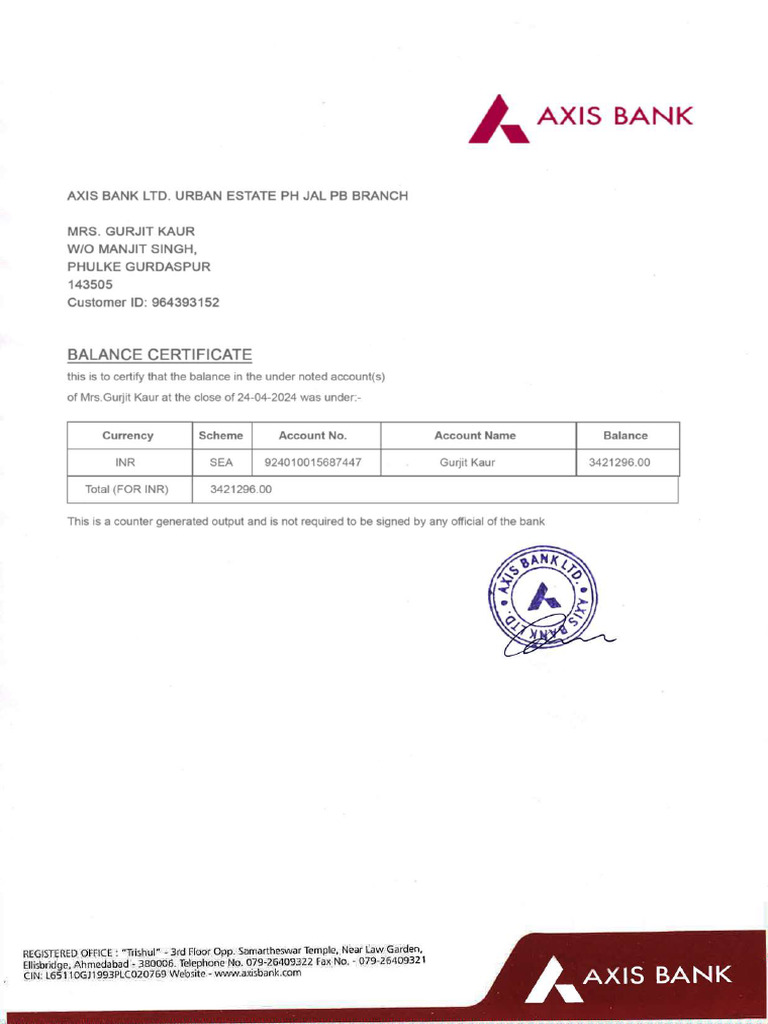 Gurjit Kaur Statement | PDF