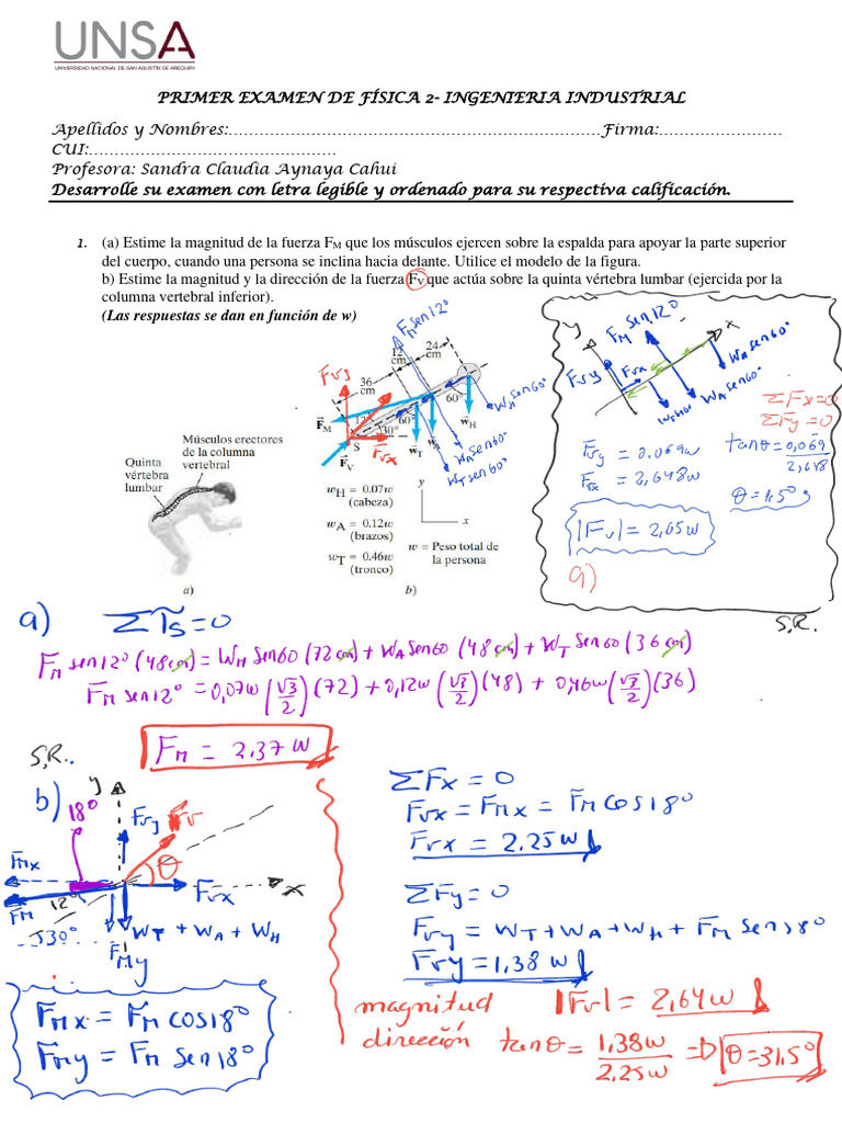 Primer Examen (2) SOLU | PDF