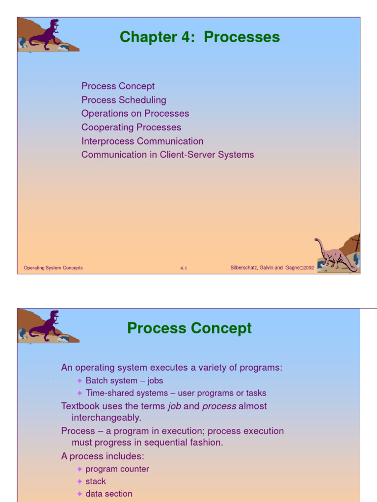 OS CH 4 - Processes | PDF | Process (Computing) | Scheduling (Computing)