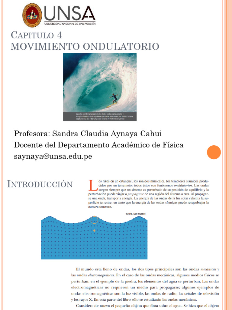 Movimiento Ondulatorio | PDF | Olas | Longitud de onda