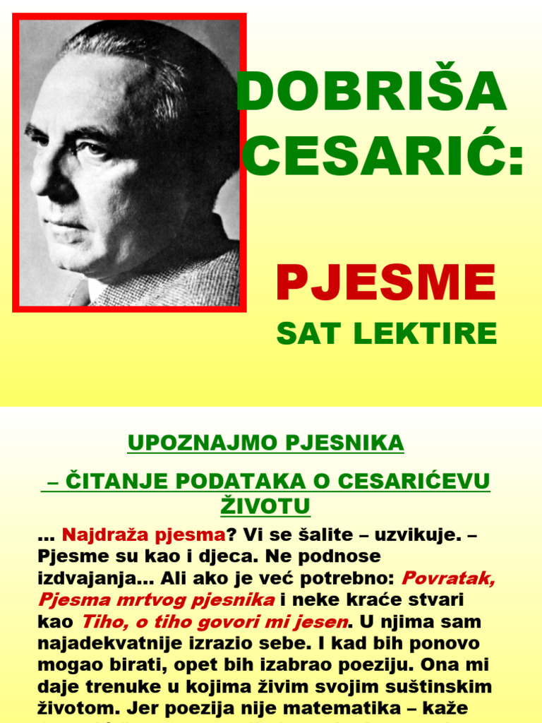 Dobriša Cesarić | PDF