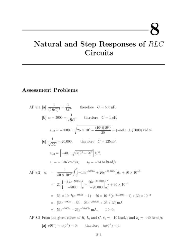 ch8 Soln | PDF | Analog Circuits | Electronic Circuits