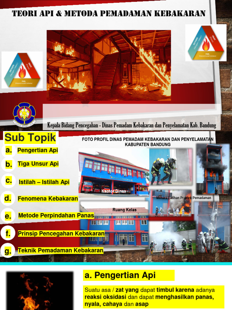 Teori API Dan Teknik Pemadaman Bantul 2022 | PDF