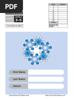 SATs 2024 Math Paper 3 | PDF | Mathematics