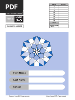 SATs 2024 Math Paper 3 | PDF | Mathematics
