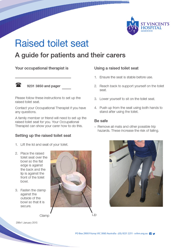 Guide to Using a Raised Toilet Seat | PDF