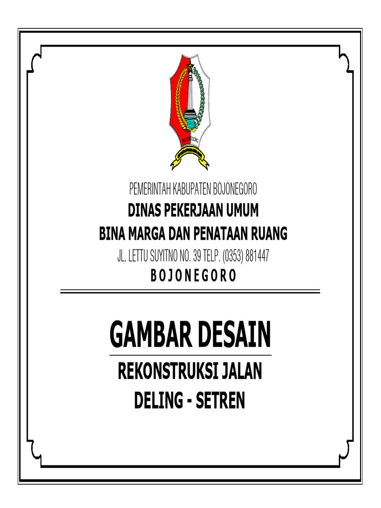 Rekonstruksi Jalan Deling-Setren | PDF