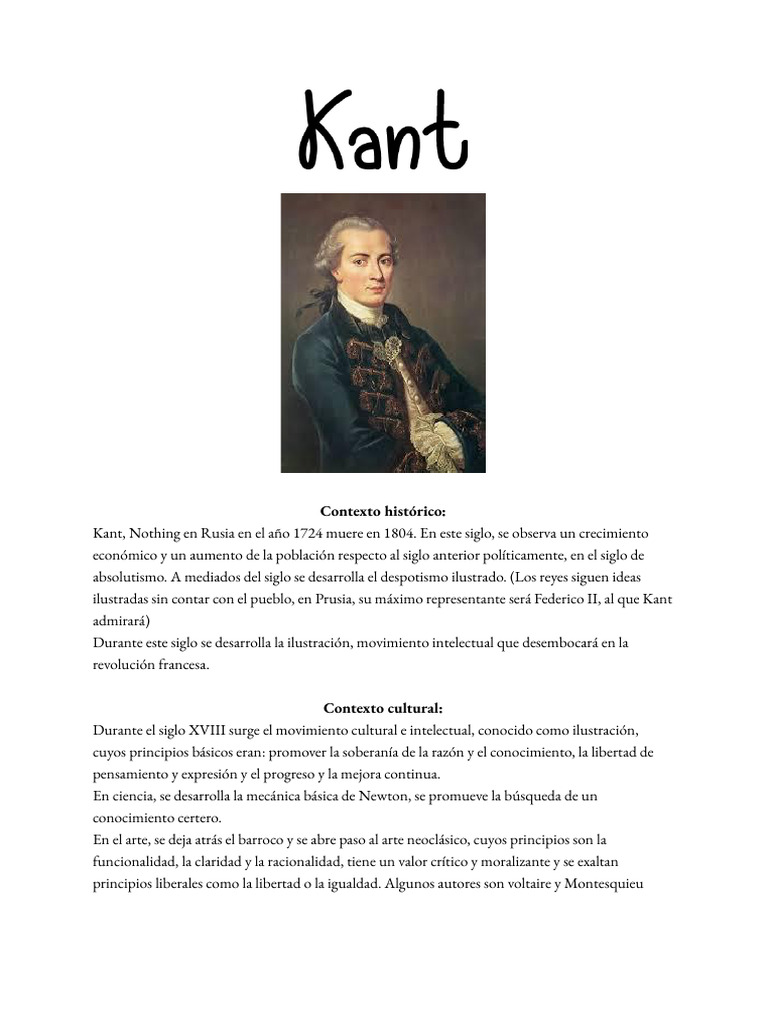 Kant | PDF | A priori y a posteriori | Immanuel Kant