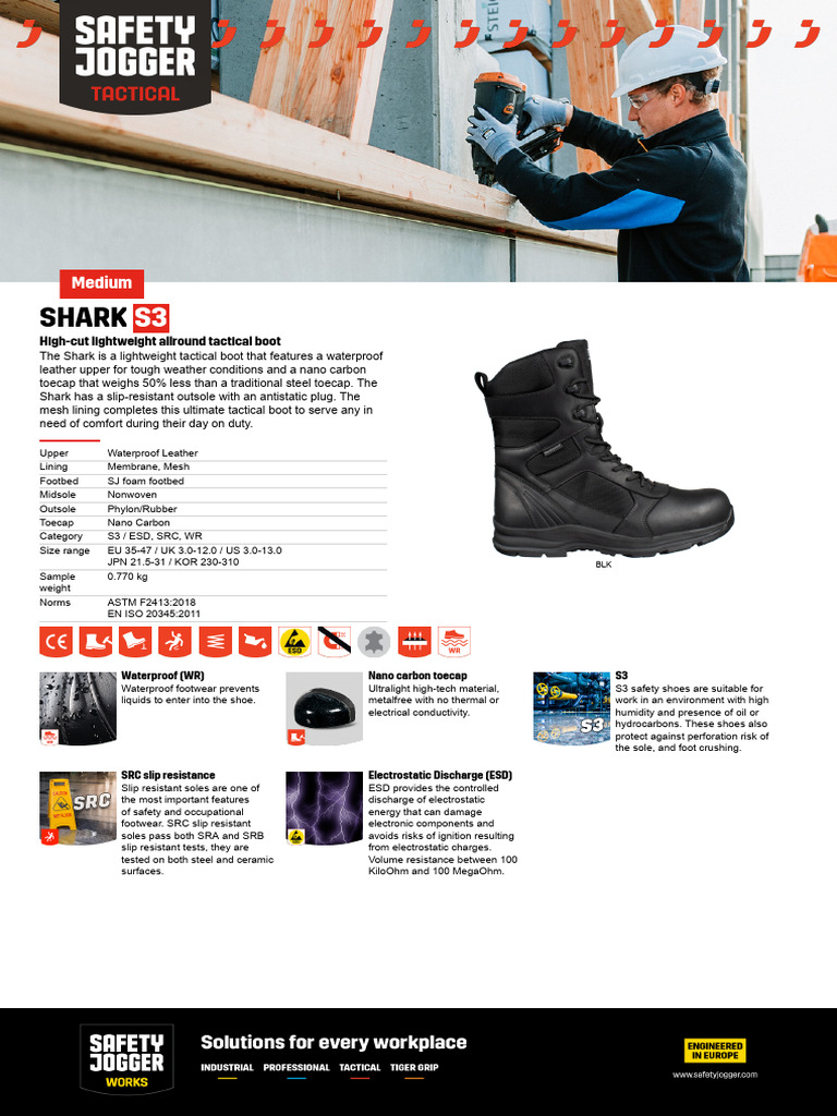 SHARK en | PDF | Shoe | Electrostatic Discharge