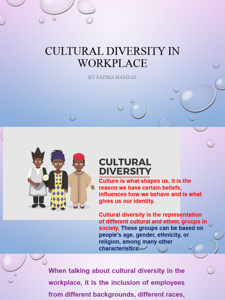 Cultural Diversity in Workplace | PDF