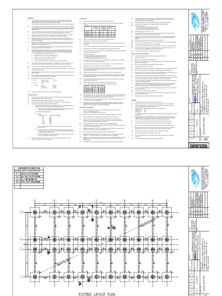 VE24003 - Proposed Two Storey Office Building For DOW Lae | PDF ...