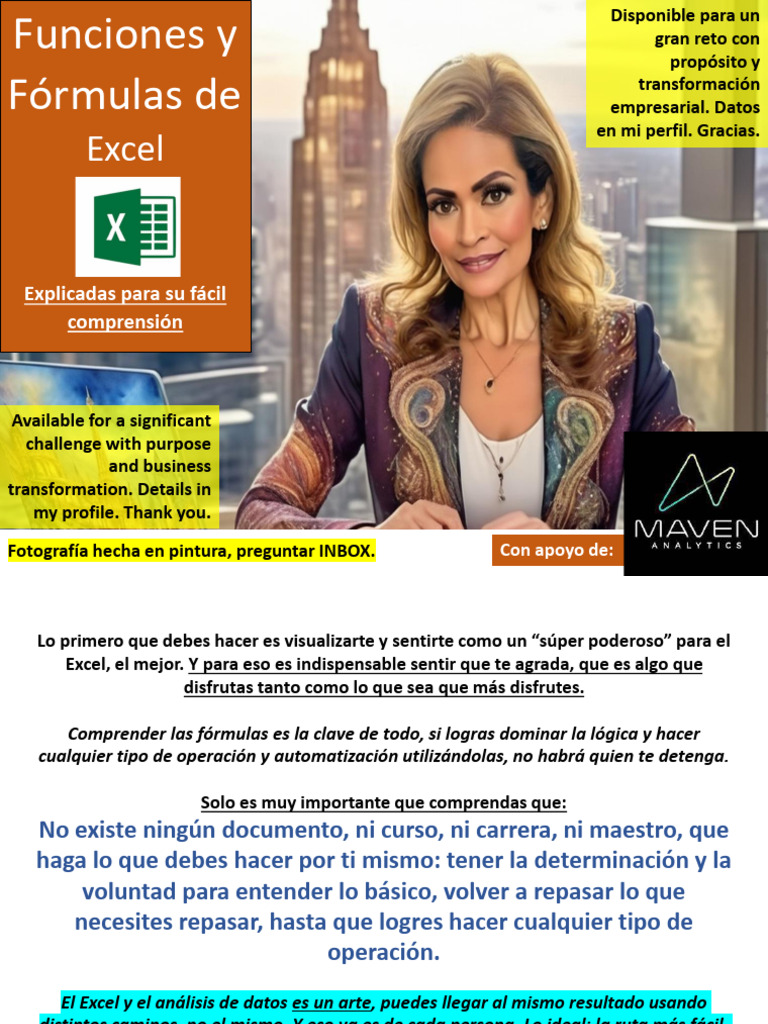 Excel: Explicadas para Su Fácil Comprensión | PDF | Matriz (Matemáticas) | Microsoft Excel