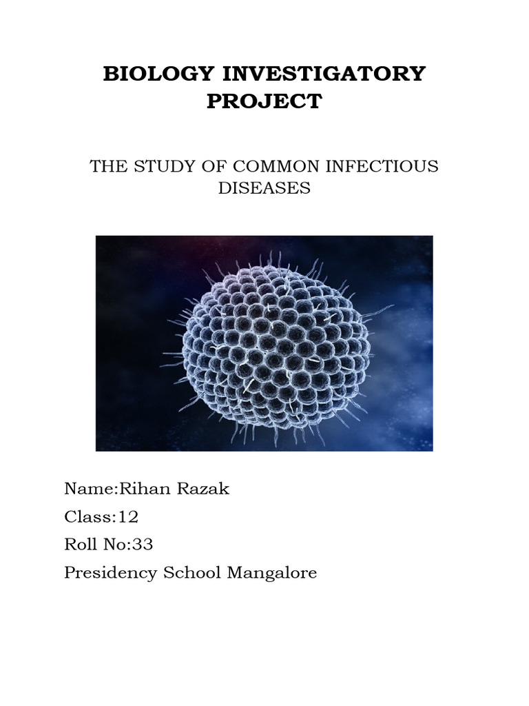 Biology Investigatory Project | PDF | Infection | Common Cold