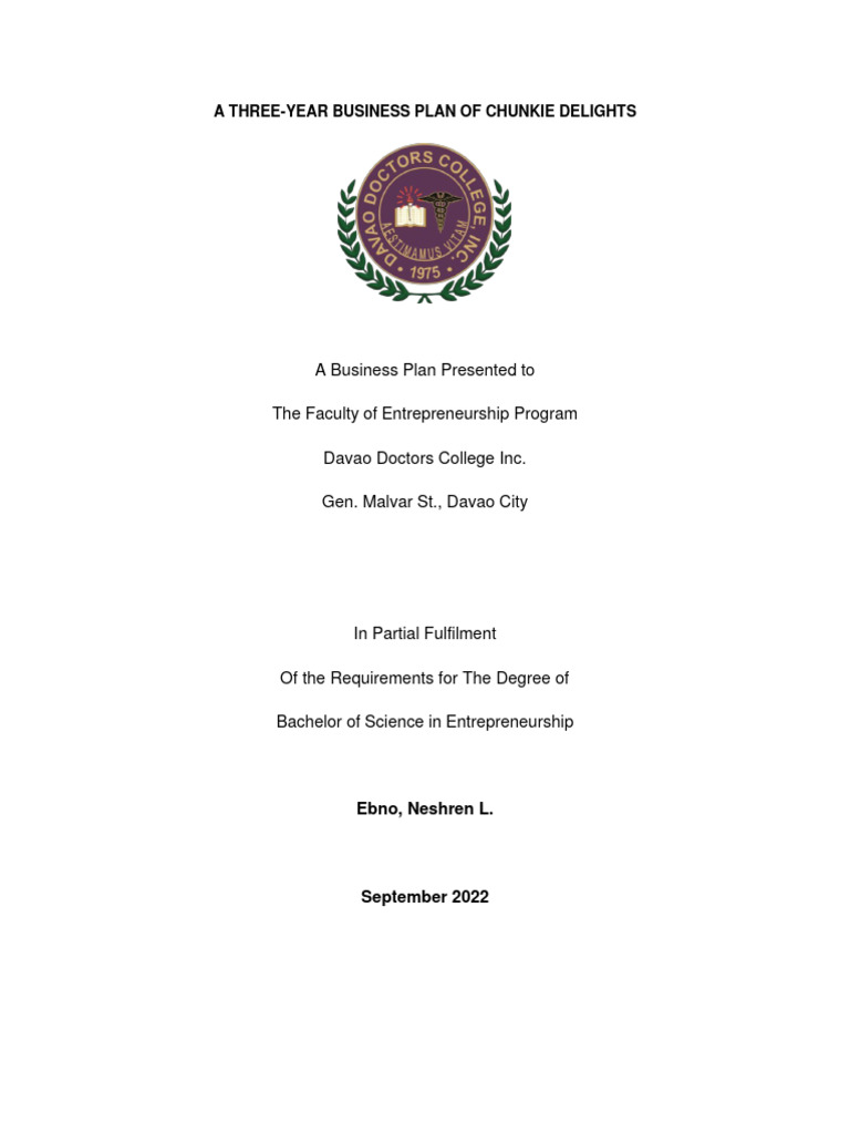 Sample Business Plan Ebno | PDF | Brand | Supply Chain