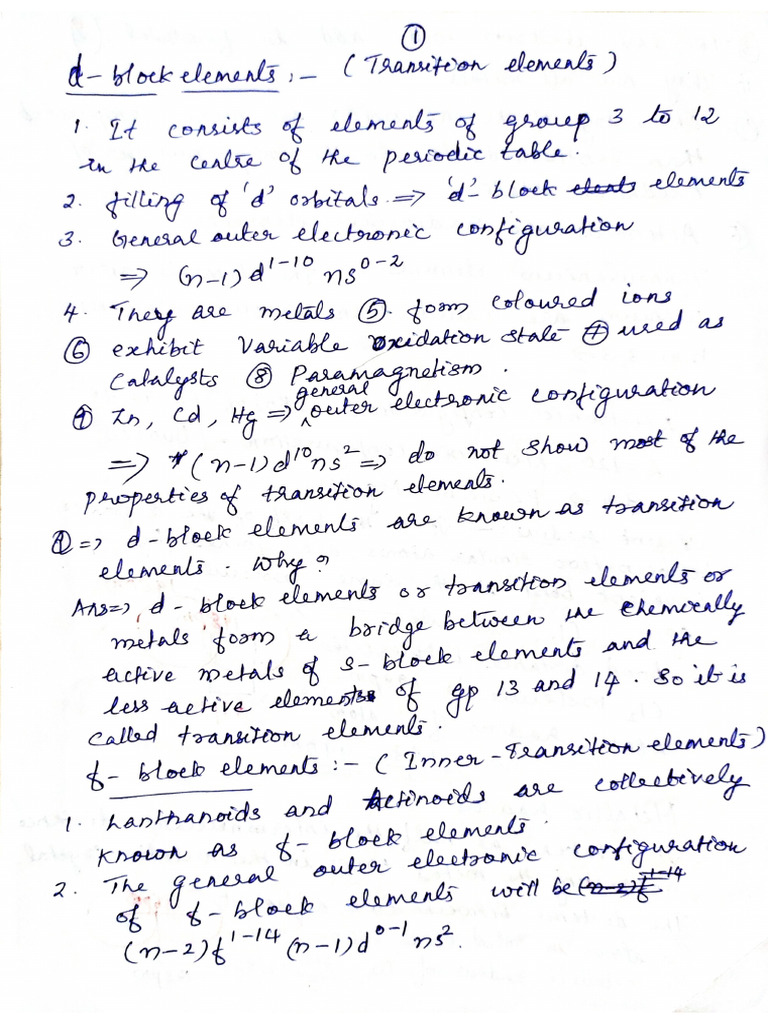 Classification of Elements Notes | PDF