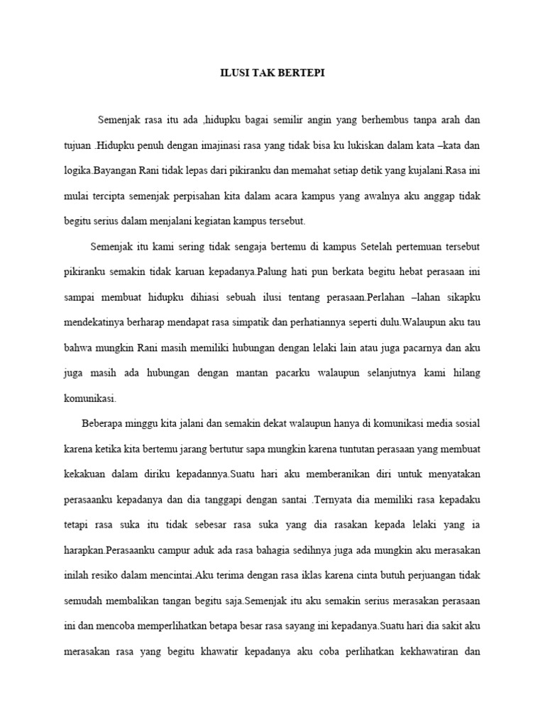 Cerpen | PDF | Pengembangan Diri | Puisi