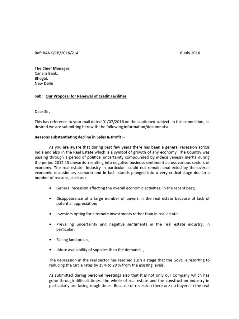 Renwal Letter | PDF | Recession | Investing