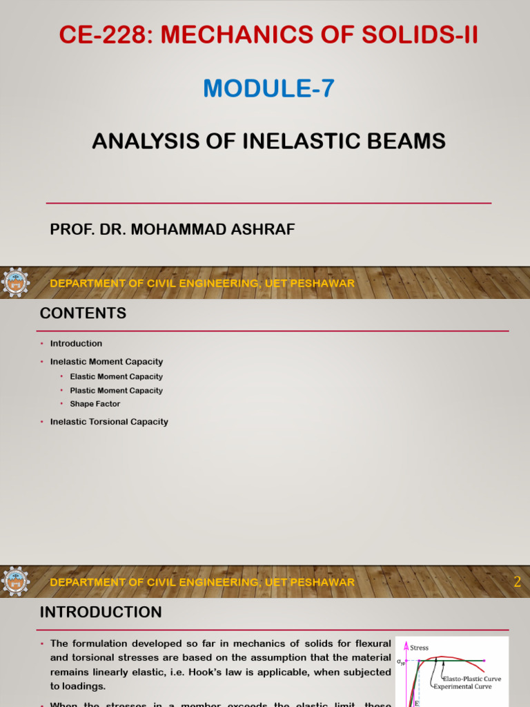 Module 07 Inelastic Beams Pdf Deformation Engineering