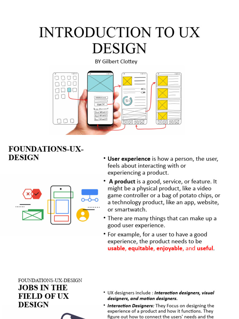 Introduction To Ux Design | PDF | Design Thinking | Cognitive Science