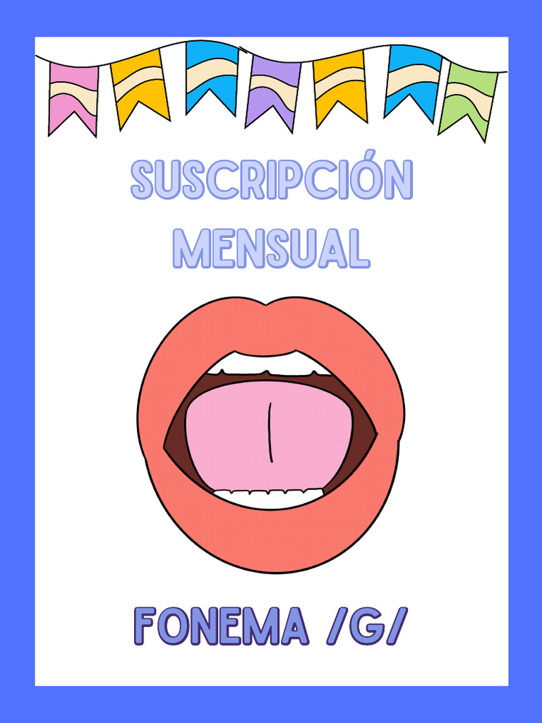 Actividades para el fonema /g/ | PDF | Vocal | Voz humana