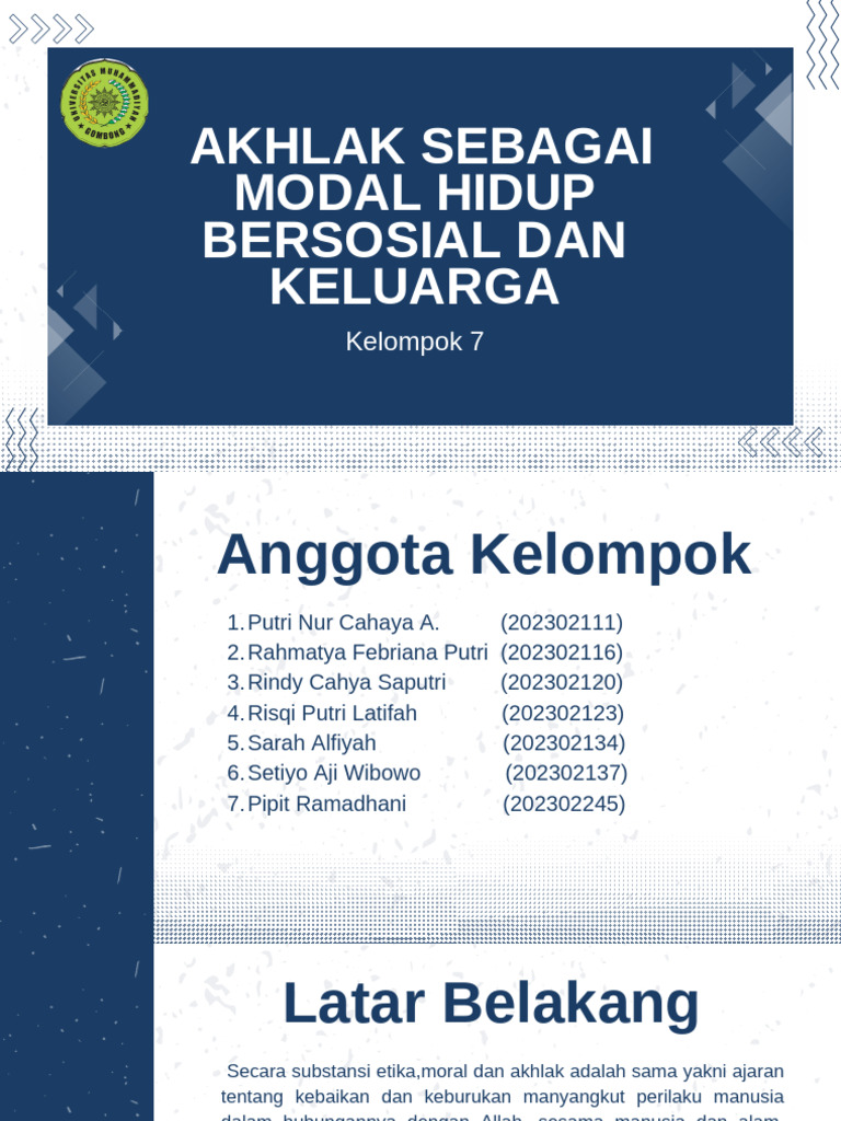 Biru Putih Abstrak Minimalis Seminar Proposal Presentasi | PDF