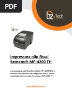Manual Bematech MP 4200 | PDF | Impressora (informática) | Impressão