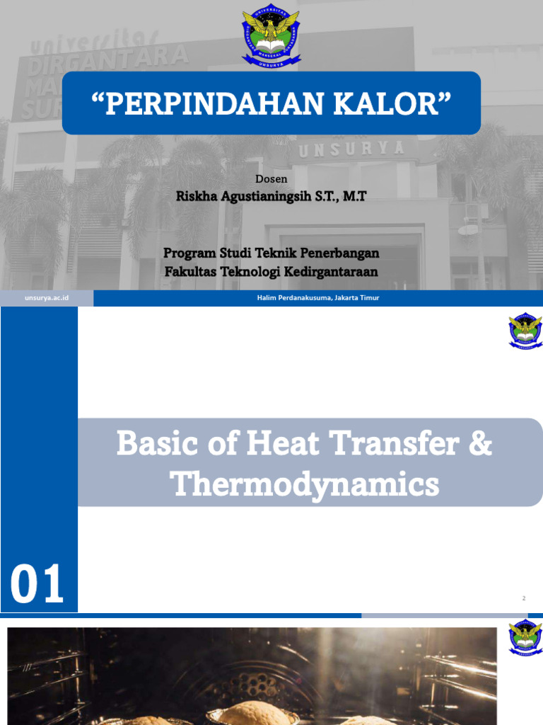 Dasar-Dasar Perpindahan Kalor dan Termodinamika | PDF