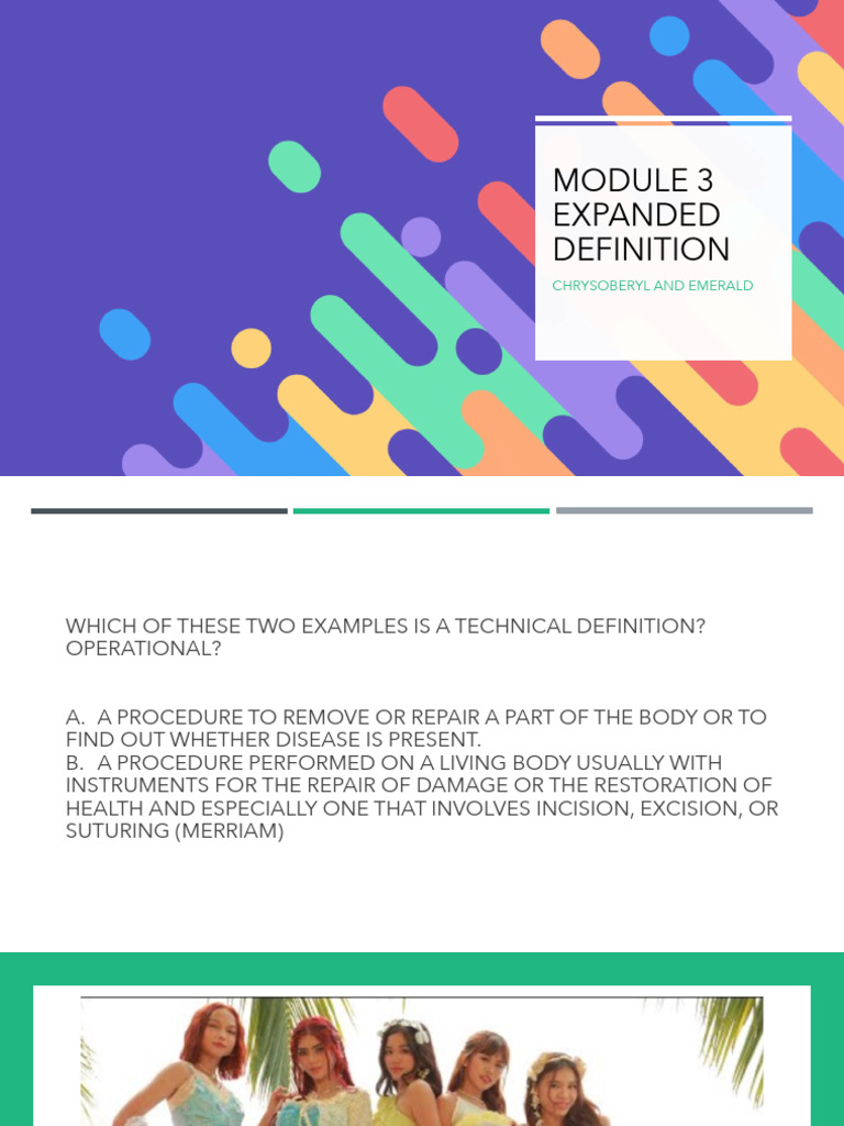 4th QTR Module 3 Expanded Definitions | PDF | Science & Mathematics
