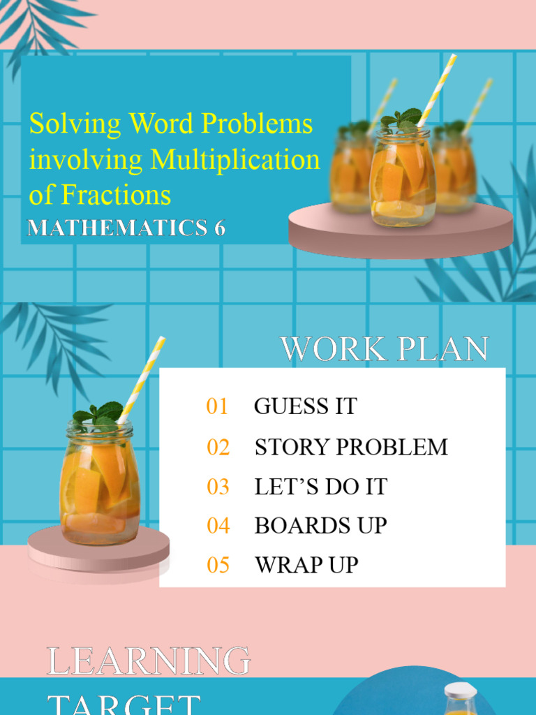 W2 - S3 - Solving Word Problems Involving Fractions | PDF | Cooking ...