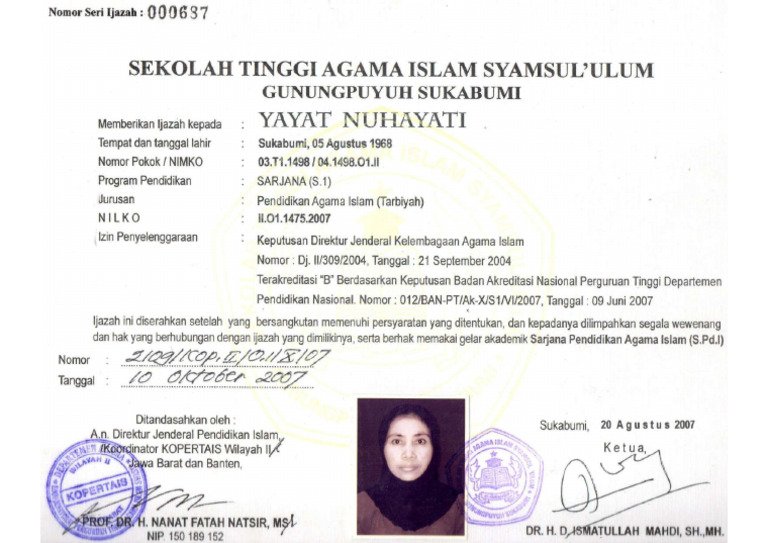 Izajah Ibu Yayat | PDF