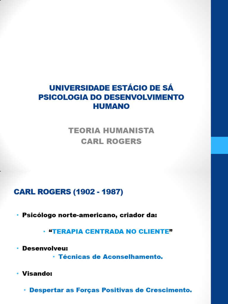 Educação Humanista de Carl Rogers | PDF | Aprendizado | Psicologia