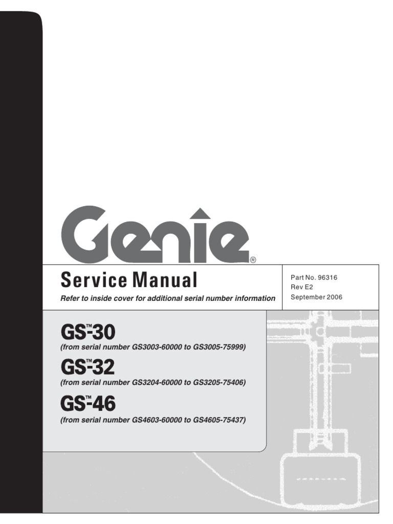 Manual Taller GS-..30 (De GS3003-60000 A GS3005-75999) GS-..32 (De ...